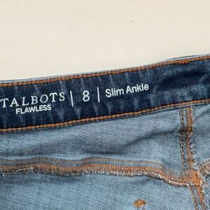 Talbots | Jeans | Talbots Flawless Slim Ankle Jeans Dropped Hem | Poshmark